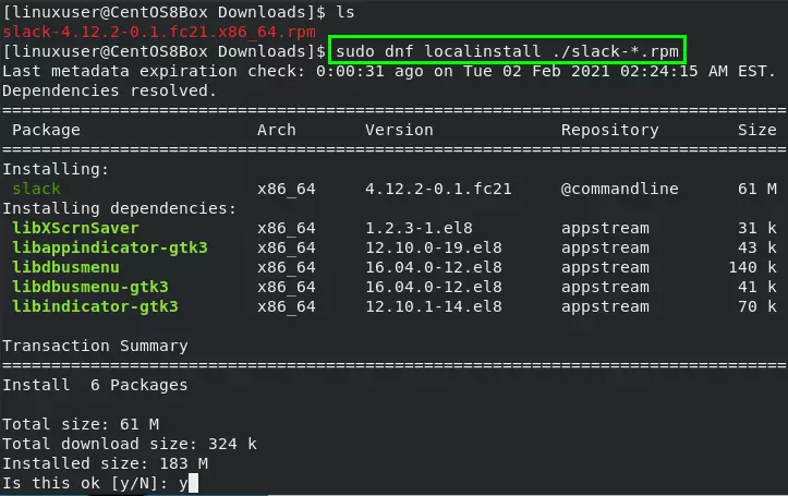 CentOS 8 پر سلیک کیسے انسٹال کریں۔ 3355_8