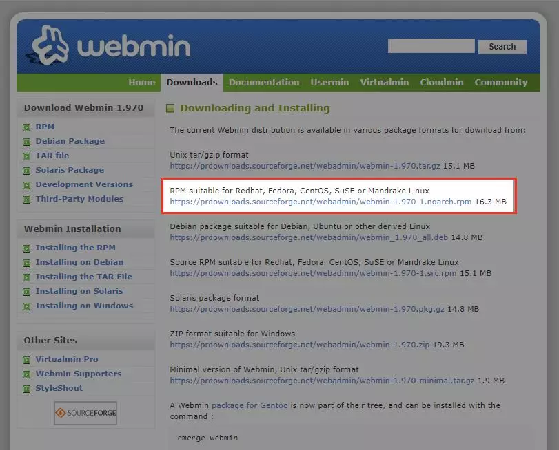 Slik installerer du Webmin på CentOS 8 3358_4