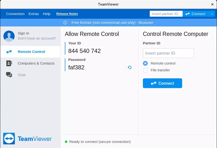 CentOS 8 પર TeamViewer કેવી રીતે ઇન્સ્ટોલ કરવું 3360_18