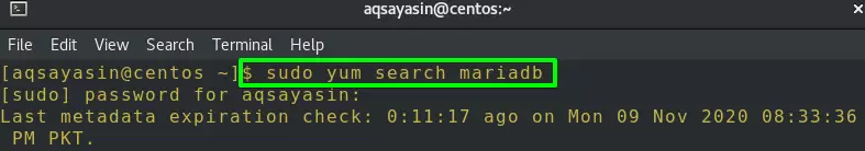 Instalați Centos 8 și începeți cu MariaDB 3366_1