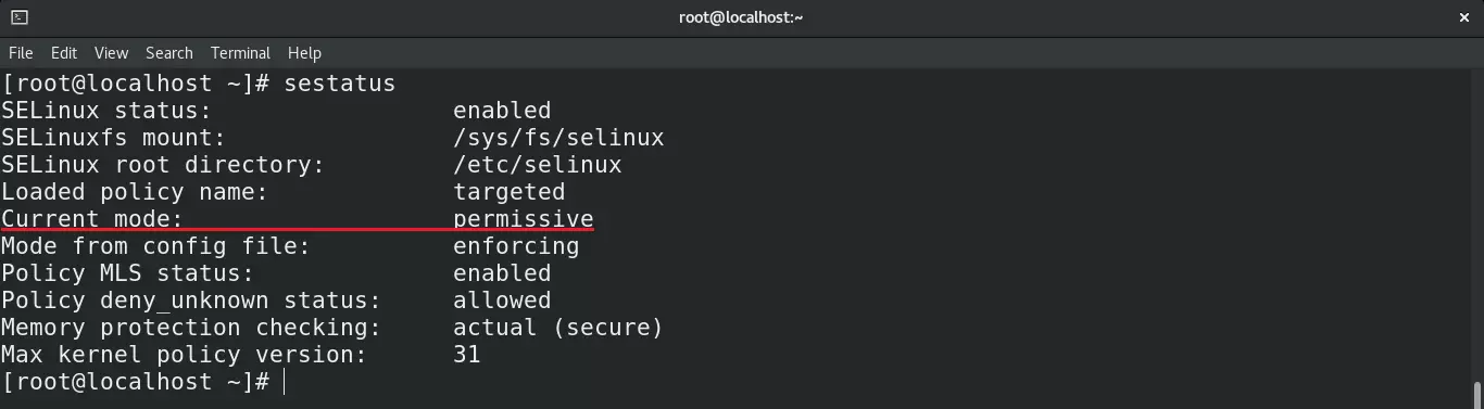Kuidas SELinuxit CentOS 8-s keelata 3369_4