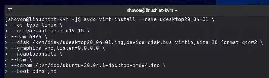 Kuidas installida KVM/QEMU operatsioonisüsteemi CentOS 8 3372_32