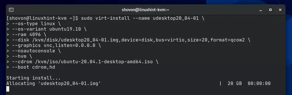 So installieren Sie KVM/QEMU unter CentOS 8 3372_44