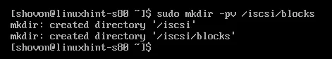 กำหนดค่าเซิร์ฟเวอร์จัดเก็บข้อมูล iSCSI บน CentOS 8 3373_14