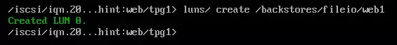Fa'atulaga le iSCSI Storage Server ile CentOS 8 3373_22
