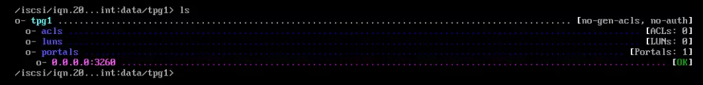 Agordu iSCSI Stokado-Servilon sur CentOS 8 3373_35