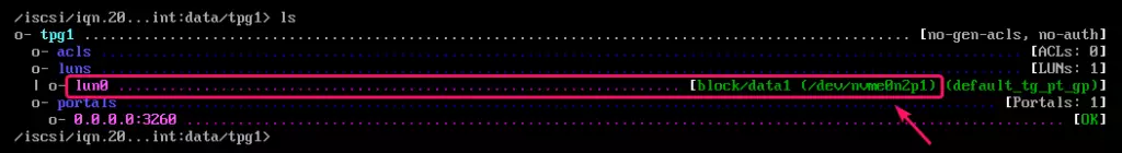 Fa'atulaga le iSCSI Storage Server ile CentOS 8 3373_37