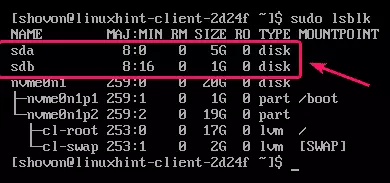 Shiraho ububiko bwa iSCSI kuri CentOS 8 3373_52