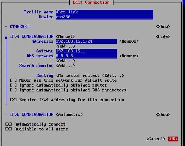 Конфигурирайте DHCP сървър на CentOS 8 3375_3