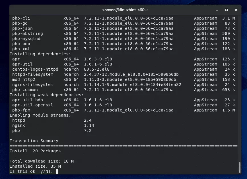 Konfigurera en LAMP-server på CentOS 8 för PHP-webbutveckling 3378_26