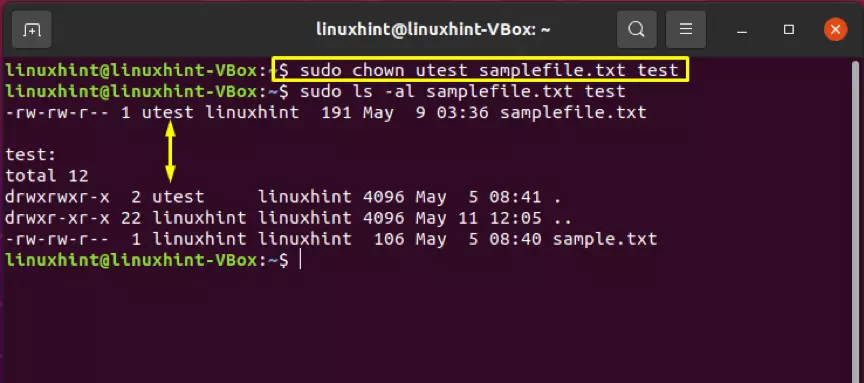 Linux'тагы каталог хуҗасын ничек үзгәртергә? 337_10