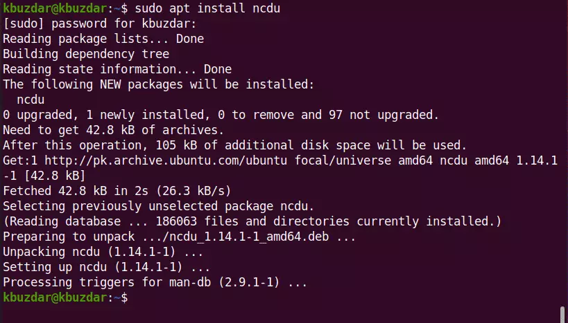 Vérifier la taille du répertoire sous Linux 339_13
