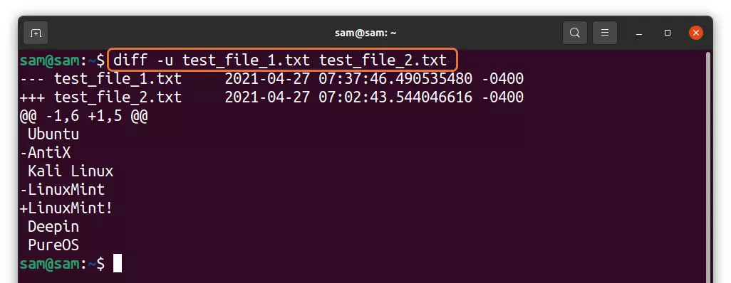 Linux માં બે ફાઇલોની તુલના કેવી રીતે કરવી 341_9