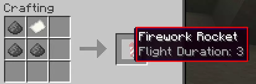 Hogyan készítsünk tűzijáték-rakétákat a Minecraftban 3437_7