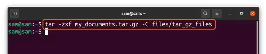 Cum să extrageți fișierele Tar într-un anumit director în Linux 353_4
