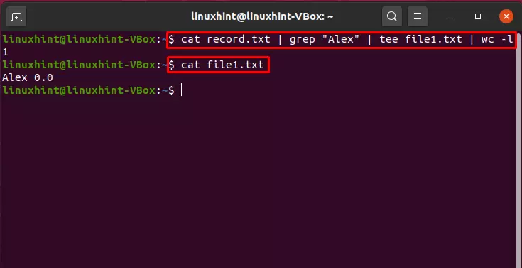Kako prenosite izlaz naredbe u datoteku u Linuxu 356_10