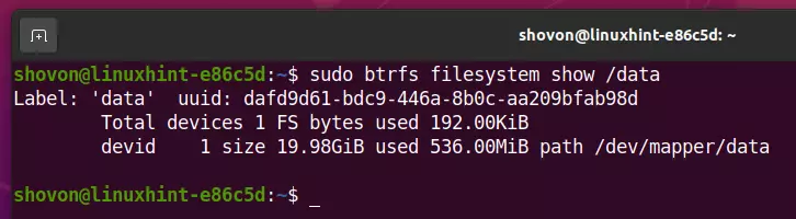 Btrfs 파일 시스템을 암호화하는 방법? 3571_24