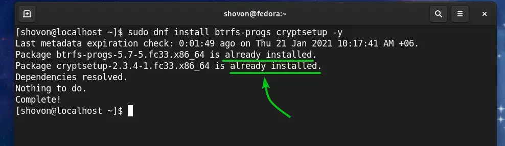 Giunsa ang Pag-encrypt sa usa ka Btrfs Filesystem? 3571_9