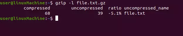 Momwe mungagwiritsire ntchito Gzip pa Linux? 358_11