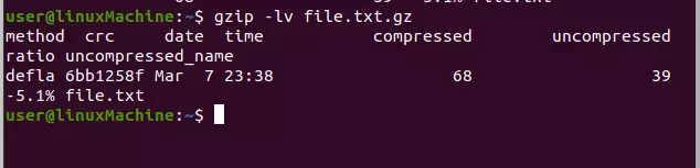 Ahoana ny fampiasana Gzip amin'ny Linux? 358_12