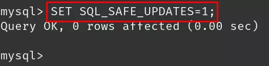 Ano ang safe UPDATE mode sa MySQL 3605_5