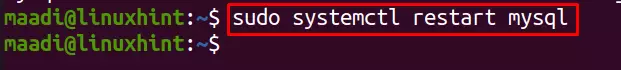 Si të rinisni MySQL në Ubuntu 3613_2
