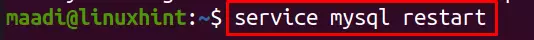 Si të rinisni MySQL në Ubuntu 3613_4