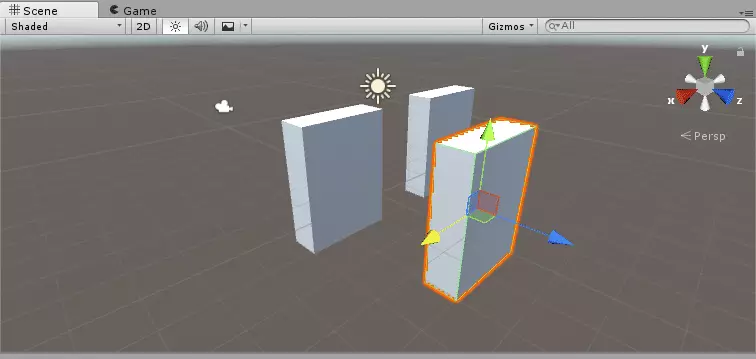 Unity3D দৃশ্য উইন্ডো