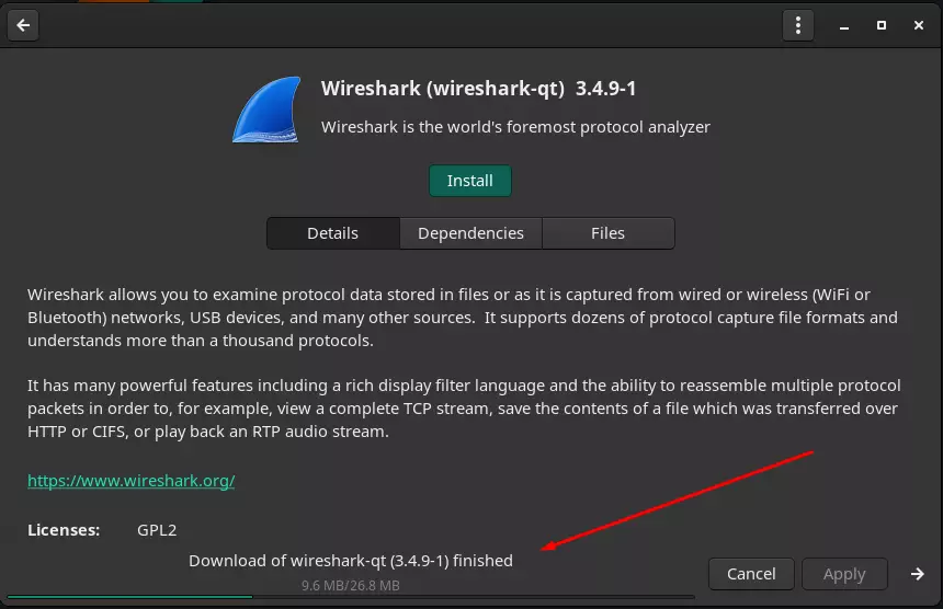 Kako instalirati i koristiti Wireshark na Manjaro Linux 3674_8