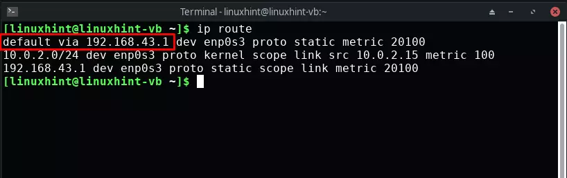 Com configurar la passarel·la predeterminada a Manjaro Linux 3679_1
