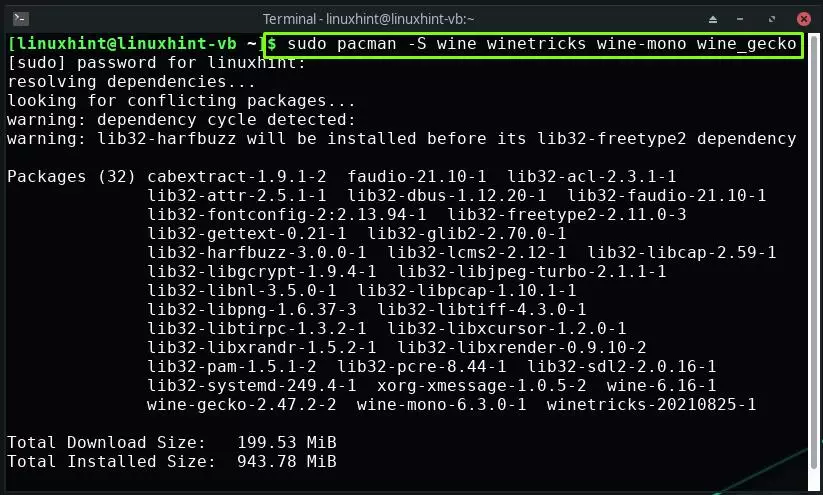 Kā instalēt Wine vietnē Manjaro 3681_3