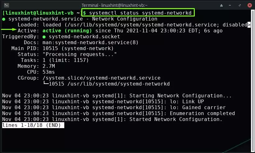 Maitiro ekutangazve network masevhisi paManjaro Linux 3683_6