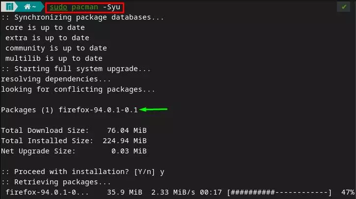 Πώς να ενημερώσετε όλα τα πακέτα στο Manjaro Linux 3684_1