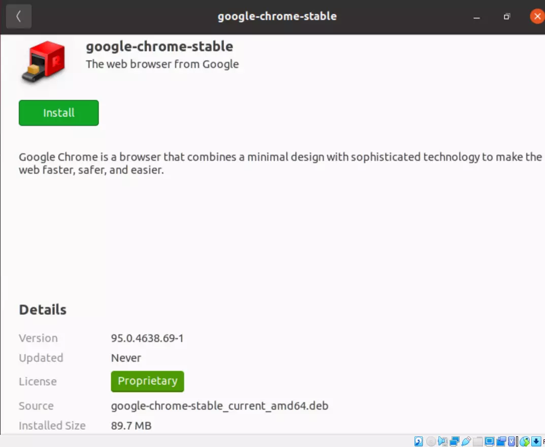 Ahoana ny fanavaozana ny Google Chrome amin'ny Ubuntu 3712_2