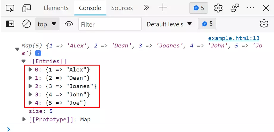 Mapový objekt v JavaScripte | Vysvetlené 3731_2