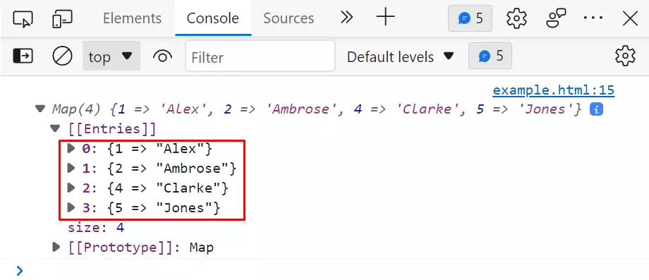 Mapový objekt v JavaScripte | Vysvetlené 3731_3