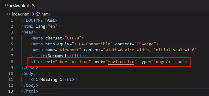Hoe een favicon in HTML toe te voegen 3757_4