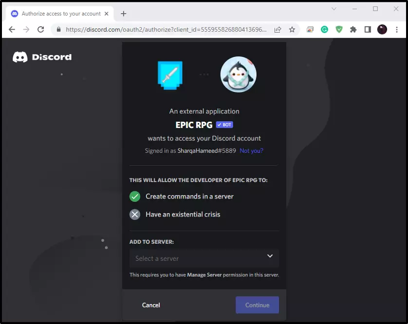 Kaip pridėti robotus prie „Discord“ serverio 3763_3