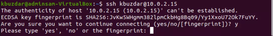 Kako dati ssh pristup korisniku u Ubuntuu 3773_5