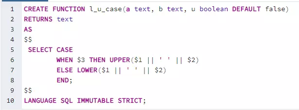 Postgresql benoemde parameters 3795_1