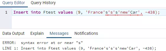 Postgres Tək Sitatdan Escape 3797_7