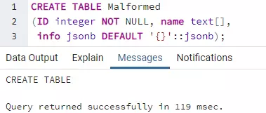 Error de PostgreSQL: literal de matriz con formato incorrecto 3798_1