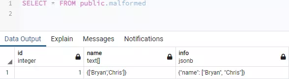 Chyba PostgreSQL: Malformed Array Literal 3798_5