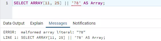 Error de PostgreSQL: literal de matriz con formato incorrecto 3798_6