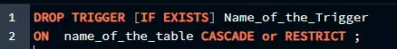 PostgreSQL Drop Trigger 3808_1