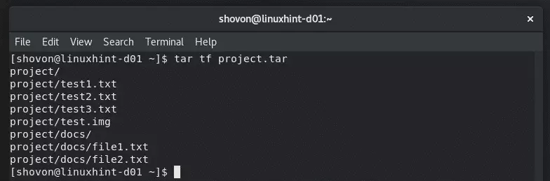 Kā lietot Linux Tar komandu 384_13