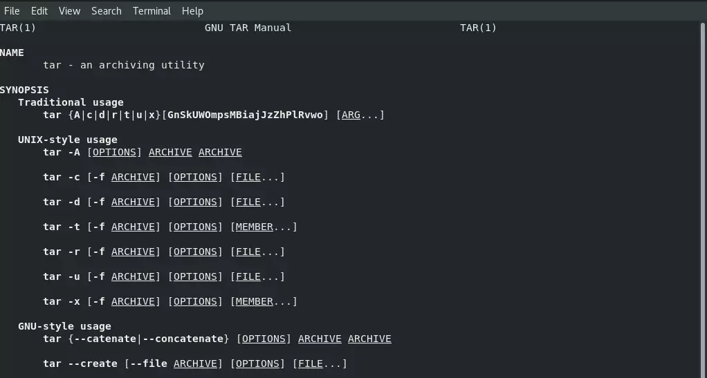 Linux Tar Command ကိုအသုံးပြုနည်း 384_19