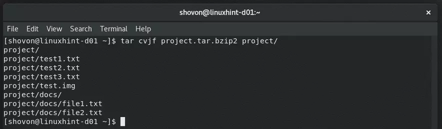 Linux Tar Command ကိုအသုံးပြုနည်း 384_7