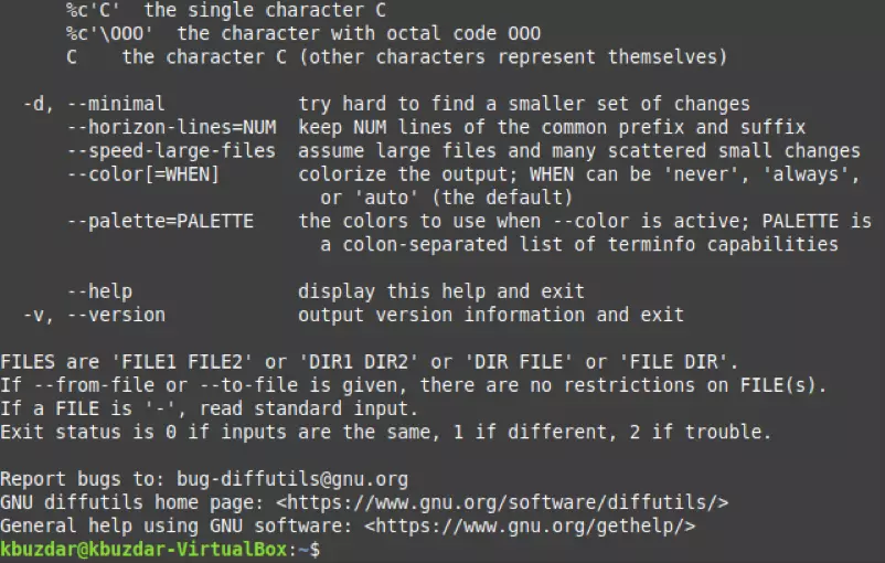 Samplaí Ordú “difriúla” Linux 388_2