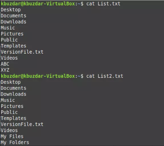 Примеры команд Linux «diff» 388_3